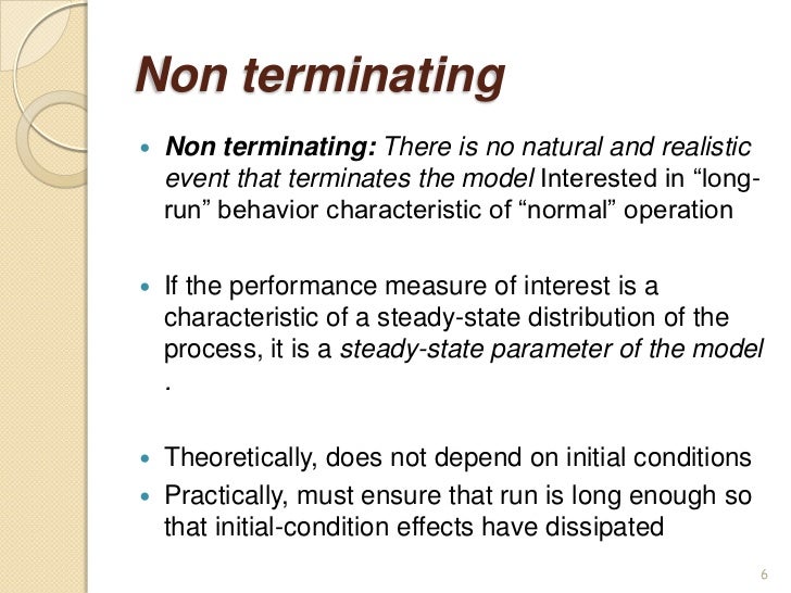 Simulation In Terminated System 8417