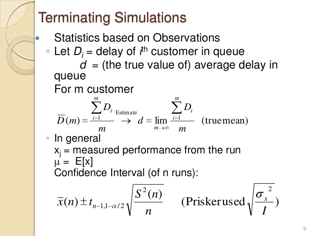 Simulation In Terminated System