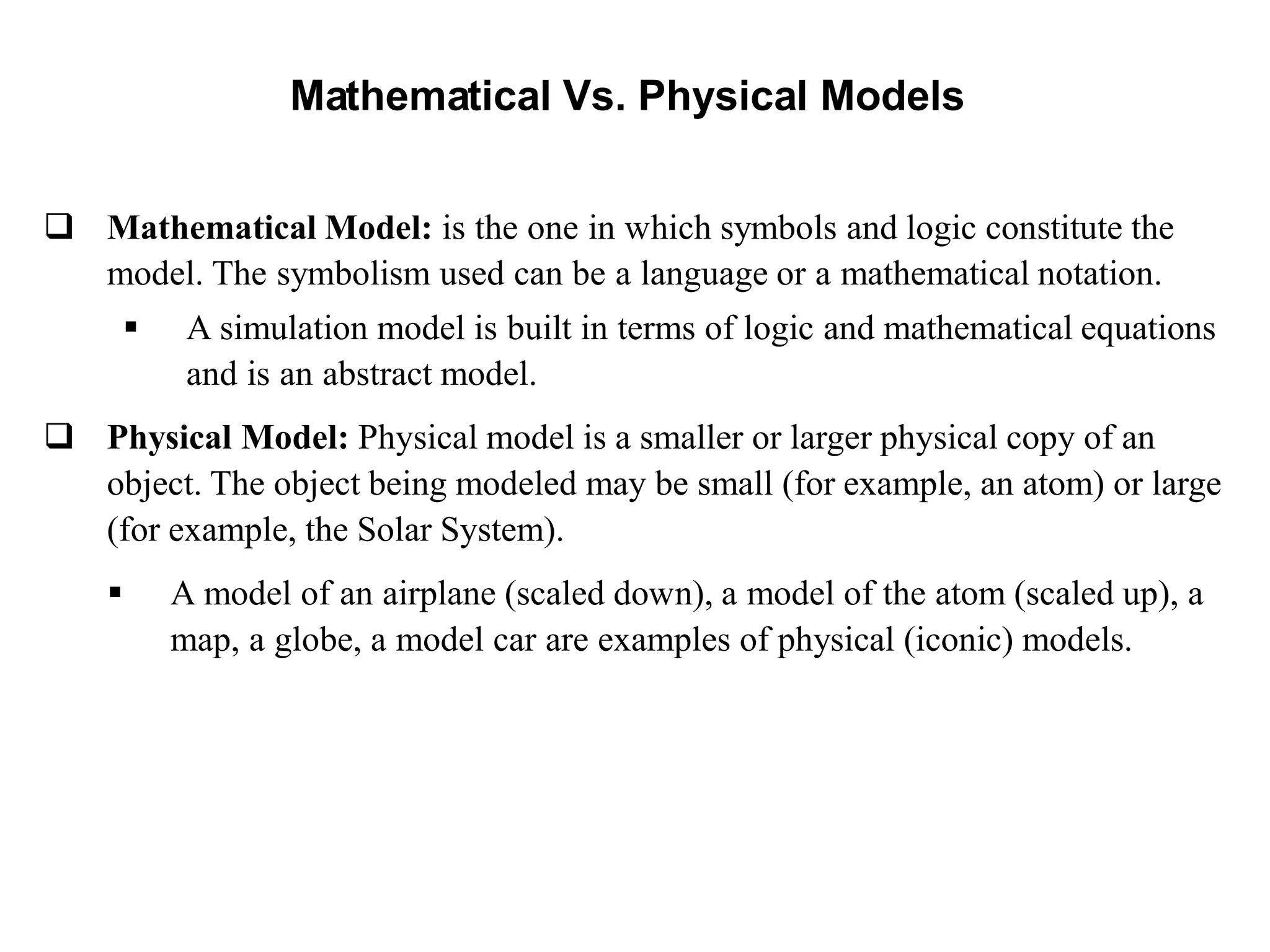 All types of model(Simulation & Modelling) #ShareThisIfYouLike | PPTX