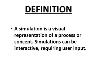 Simulate Definition