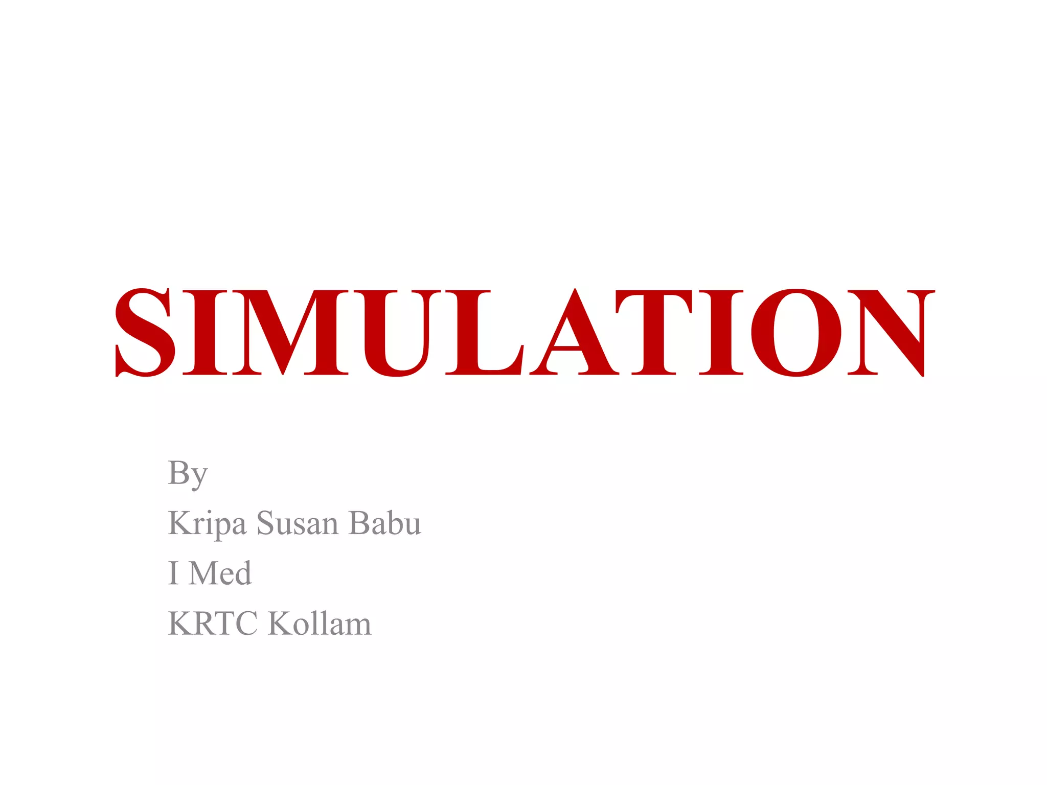 Simulation | PPTX