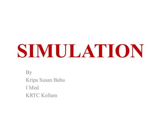Simulation | PPTX