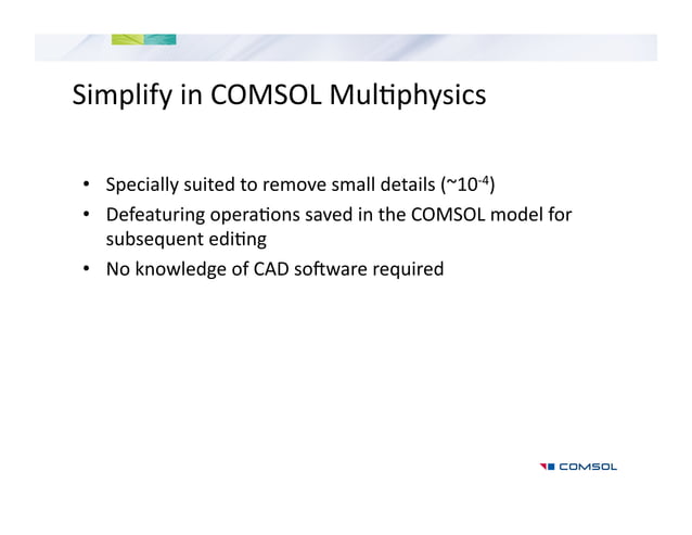 Simulation-Led Design Using SolidWorks® and COMSOL Multiphysics®