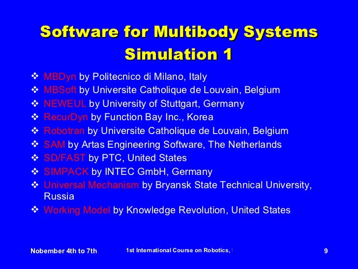 Simulation Software Performances And Examples Simulation Software Performances And Examples