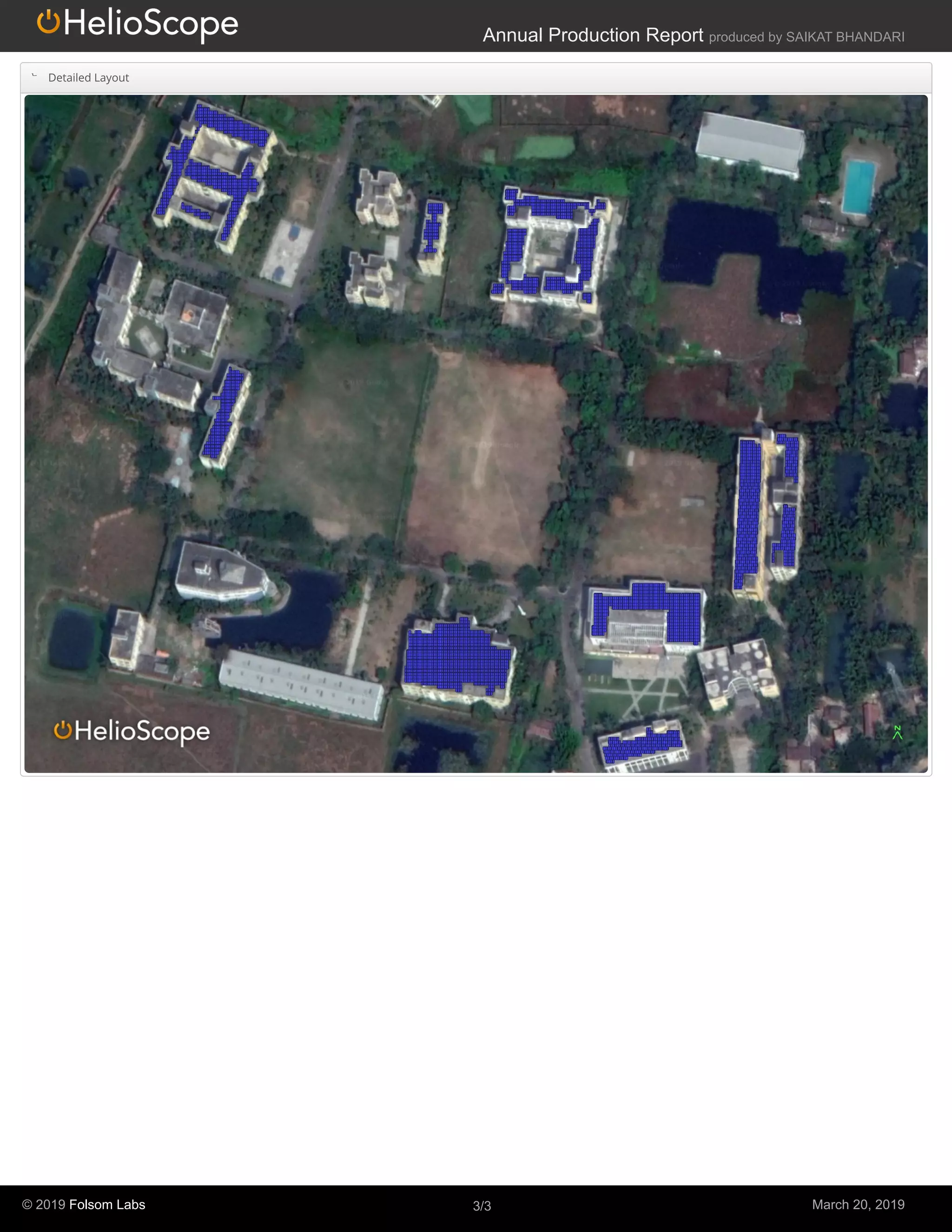 Helioscope Annual solar electricity Production Report Simulation ...