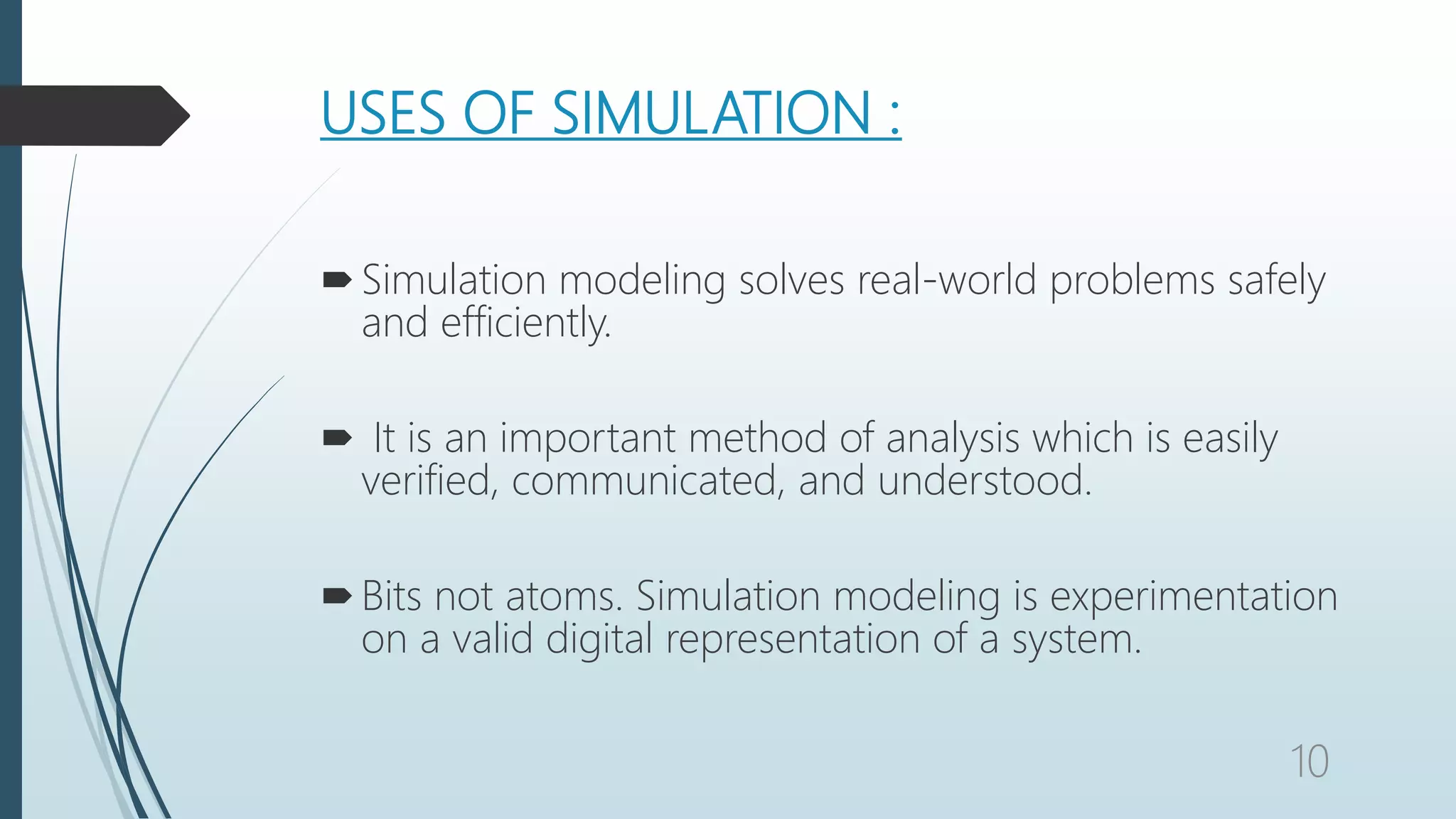 Advantages and disadvantages of Simulation | PPTX