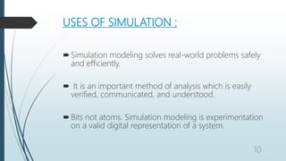Advantages and disadvantages of Simulation | PPT