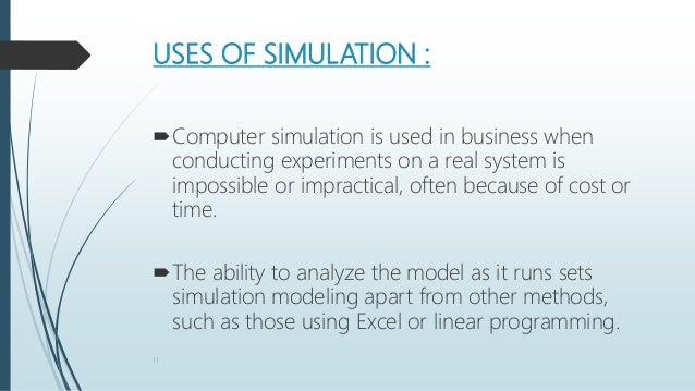Advantages And Disadvantages Of Simulation