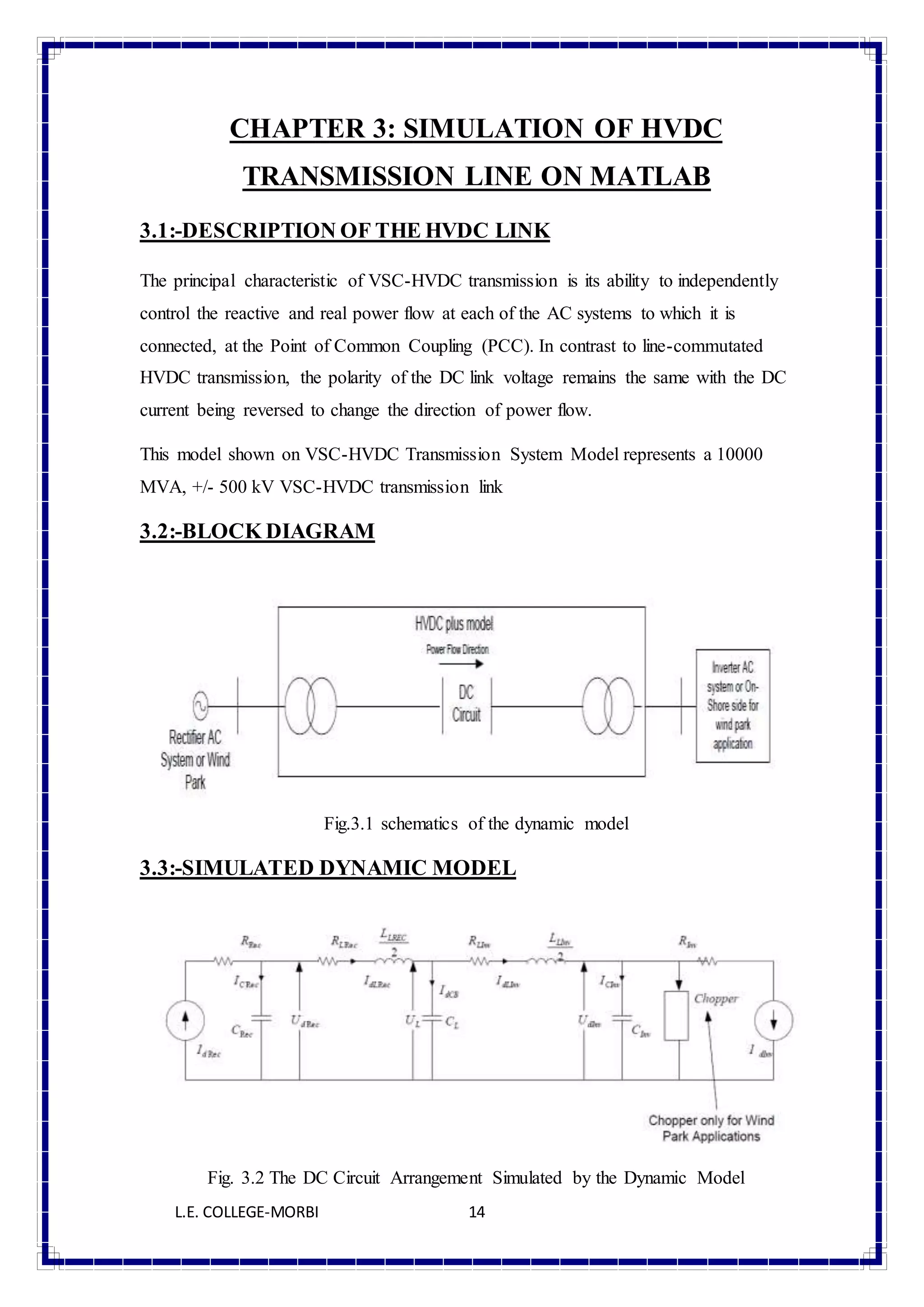 Simulation and analysis of HVDC on MATLAB and PSCAD | DOCX