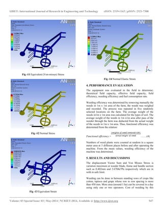 Simulation and analysis of low cost weeder | PDF