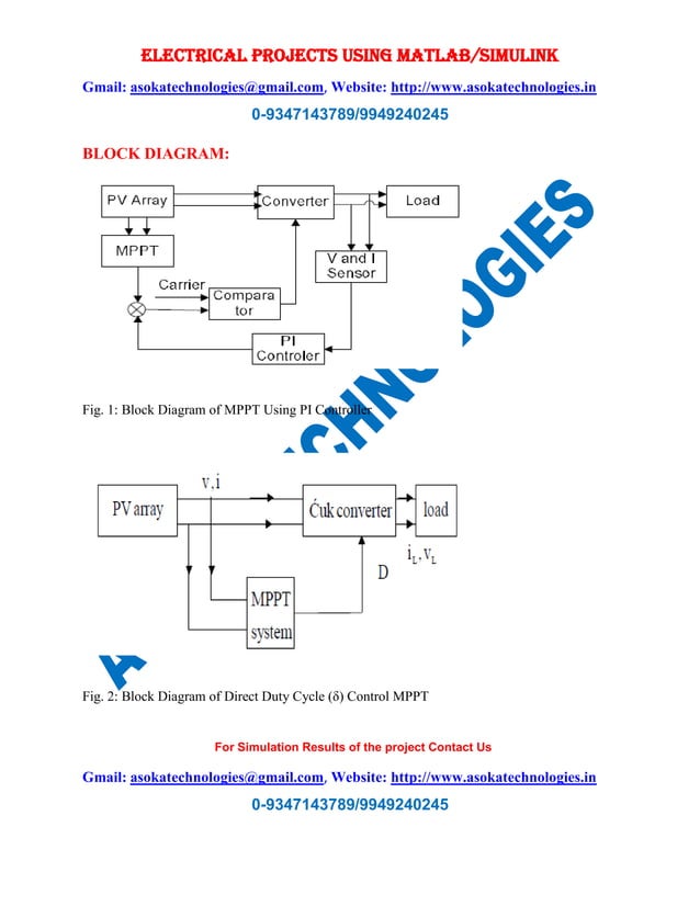 Simulation And Analysis Of Perturb And Observe Mppt Algorithm For Array Using Cuk Converter