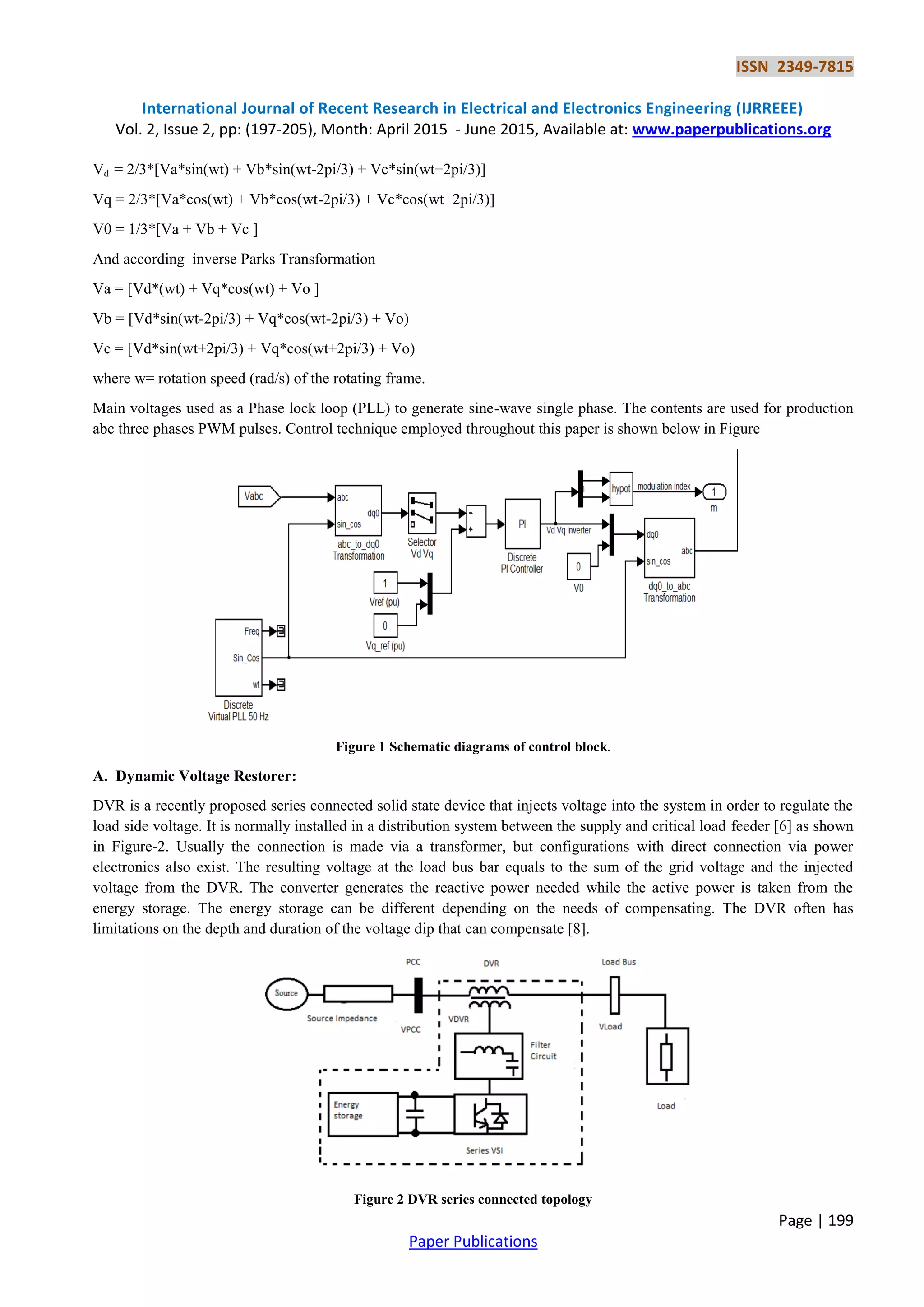 Simulation And Comparison Of Dvr And Dstatcom Used For Voltage Sag