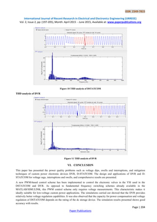 Simulation and Comparison of DVR and DSTATCOM Used for voltage sag mitigation at Distribution ...