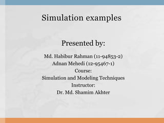 Simulation and modeling | PPT