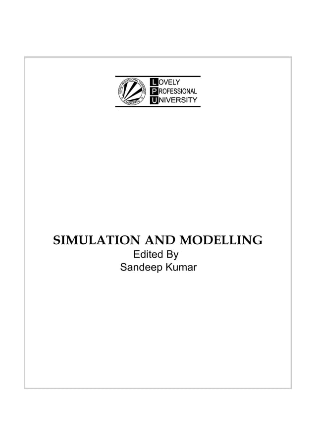 Simulation and modeling | PDF
