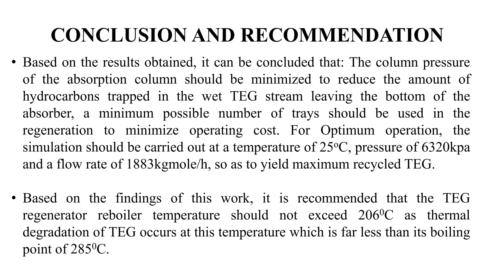 SIMULATION AND OPTIMIZATION OF A NATURAL GAS DEHYDRATION SYSTEM WITH ...