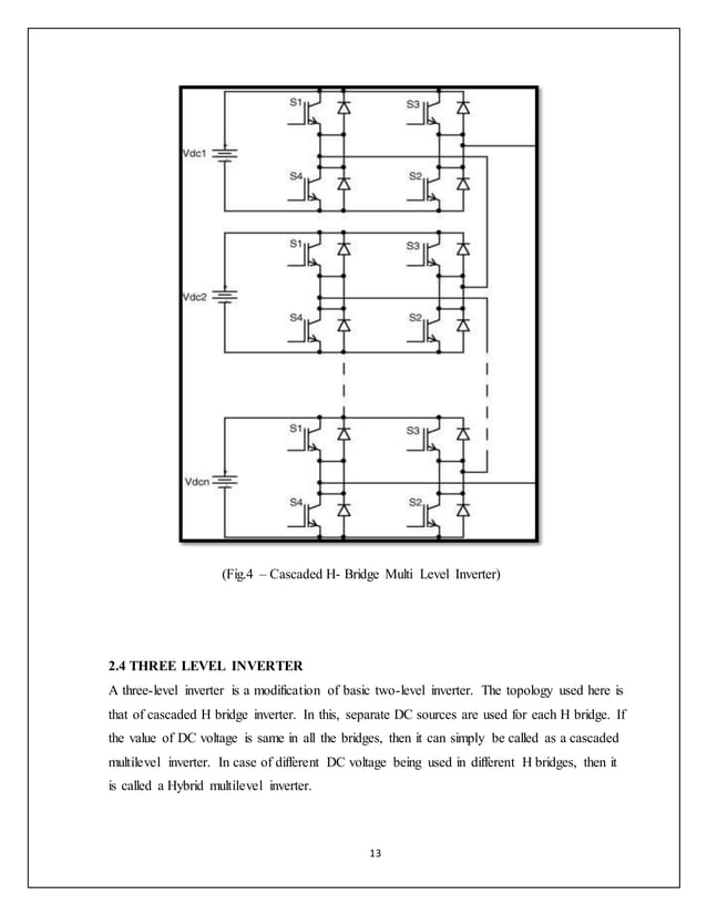 Simulation and study of multilevel inverter (report) | DOCX | Internet ...
