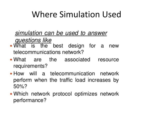 Simulation basics | PPT