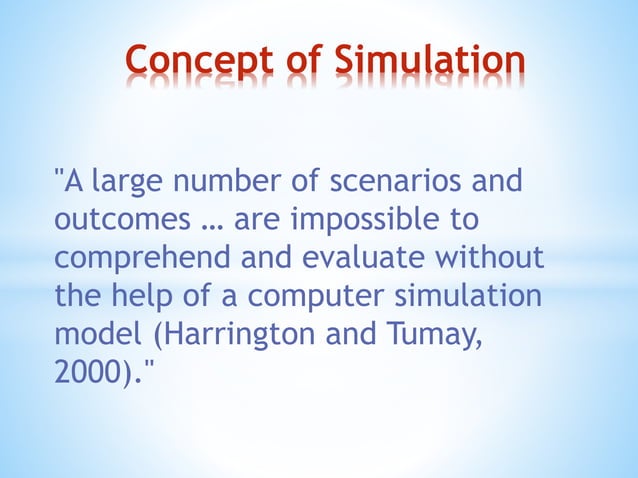 Simulation concept, Advantages & Disadvantages | PPTX | Technology & Computing