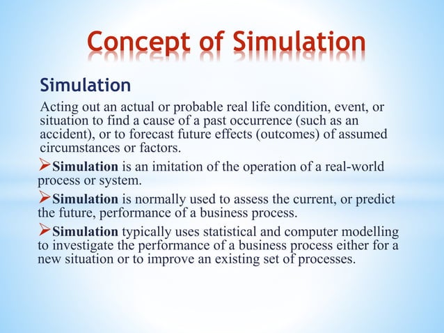 Simulation concept, Advantages & Disadvantages | PPTX | Technology & Computing