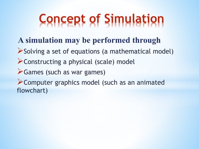 Simulation concept, Advantages & Disadvantages | PPTX | Technology & Computing