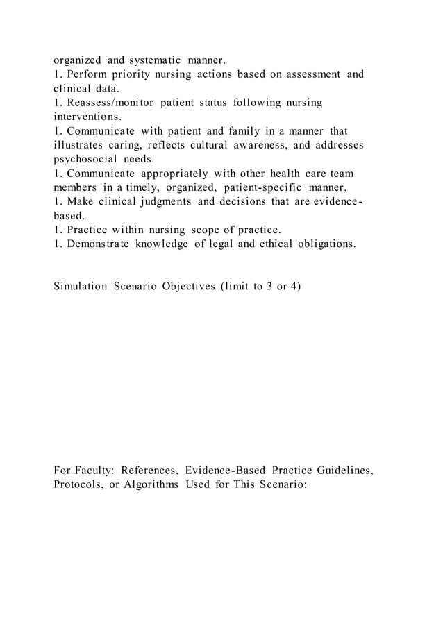 Simulation design template(revised may 2019)(name of pat | PDF