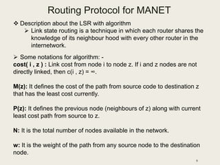 Simulation Evaluation Algorithm of GSR in MANET.pptx