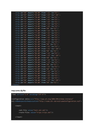 SUMO simulation CODES AND STEPS | DOCX