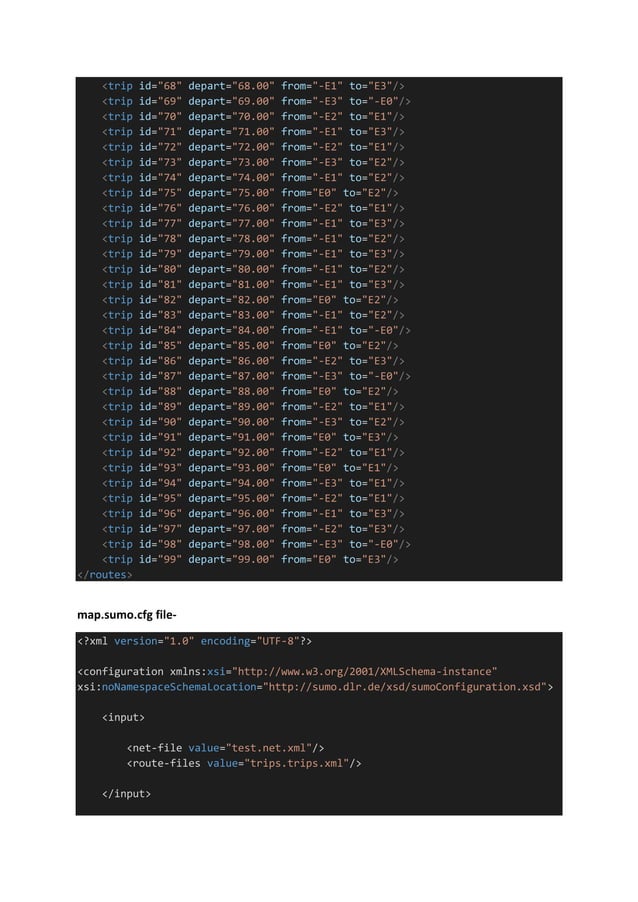 SUMO simulation CODES AND STEPS | DOCX