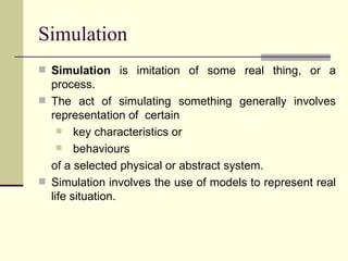 Simulation Techniques | PPT