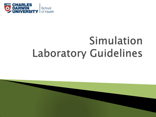CDU Simulation Laboratory Guidelines | PPTX