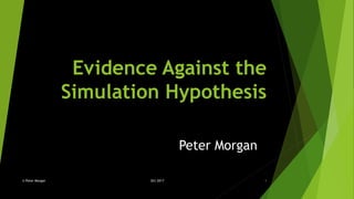 Simulation Hypothesis 2017 | PPT