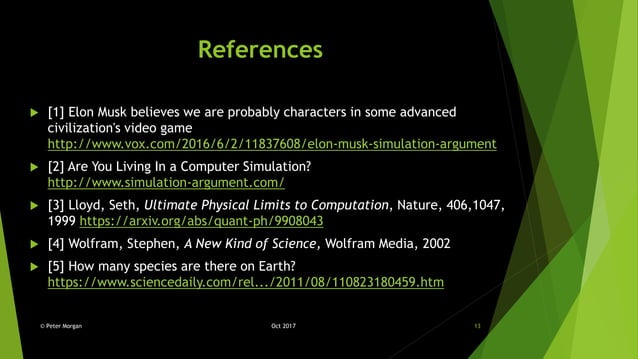 Simulation Hypothesis 2017 | PPT