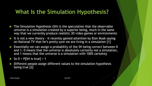 Simulation Hypothesis 2017 | PPT