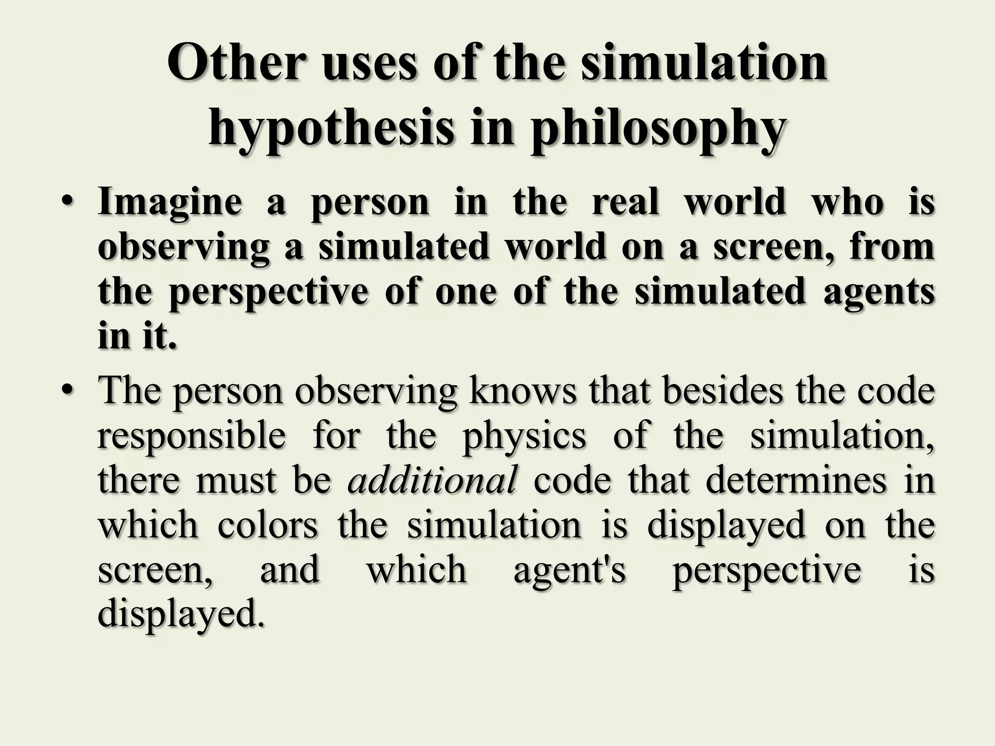 Simulation Hypothesis and Matrix Defense | PPT