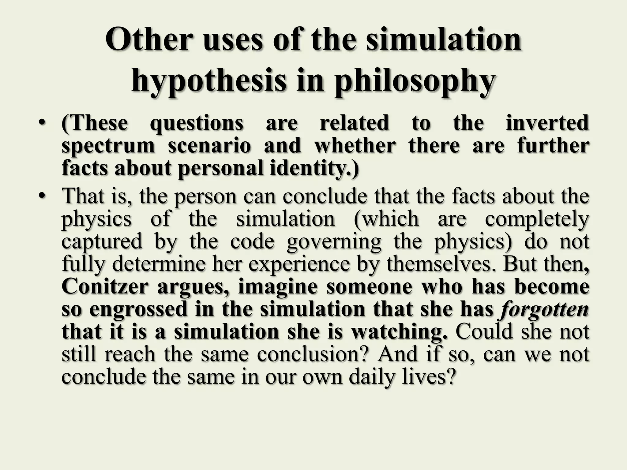 Simulation Hypothesis and Matrix Defense | PPT