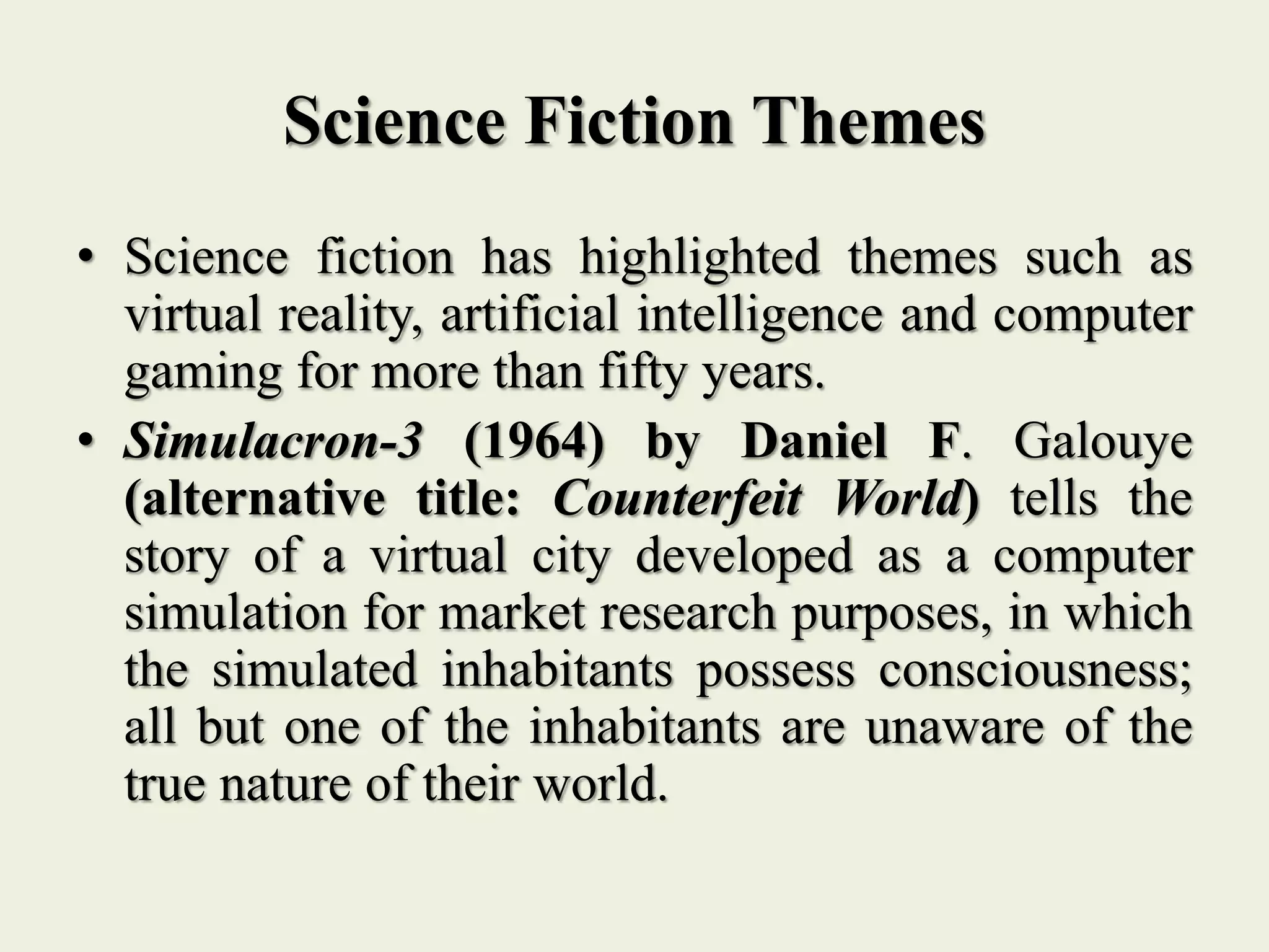 Simulation Hypothesis and Matrix Defense | PPT