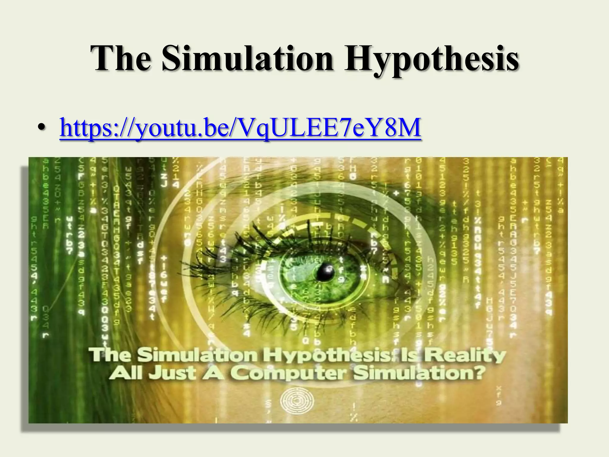 Simulation Hypothesis and Matrix Defense | PPT