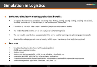 Simulation in logistics - SIMANDO | PPT