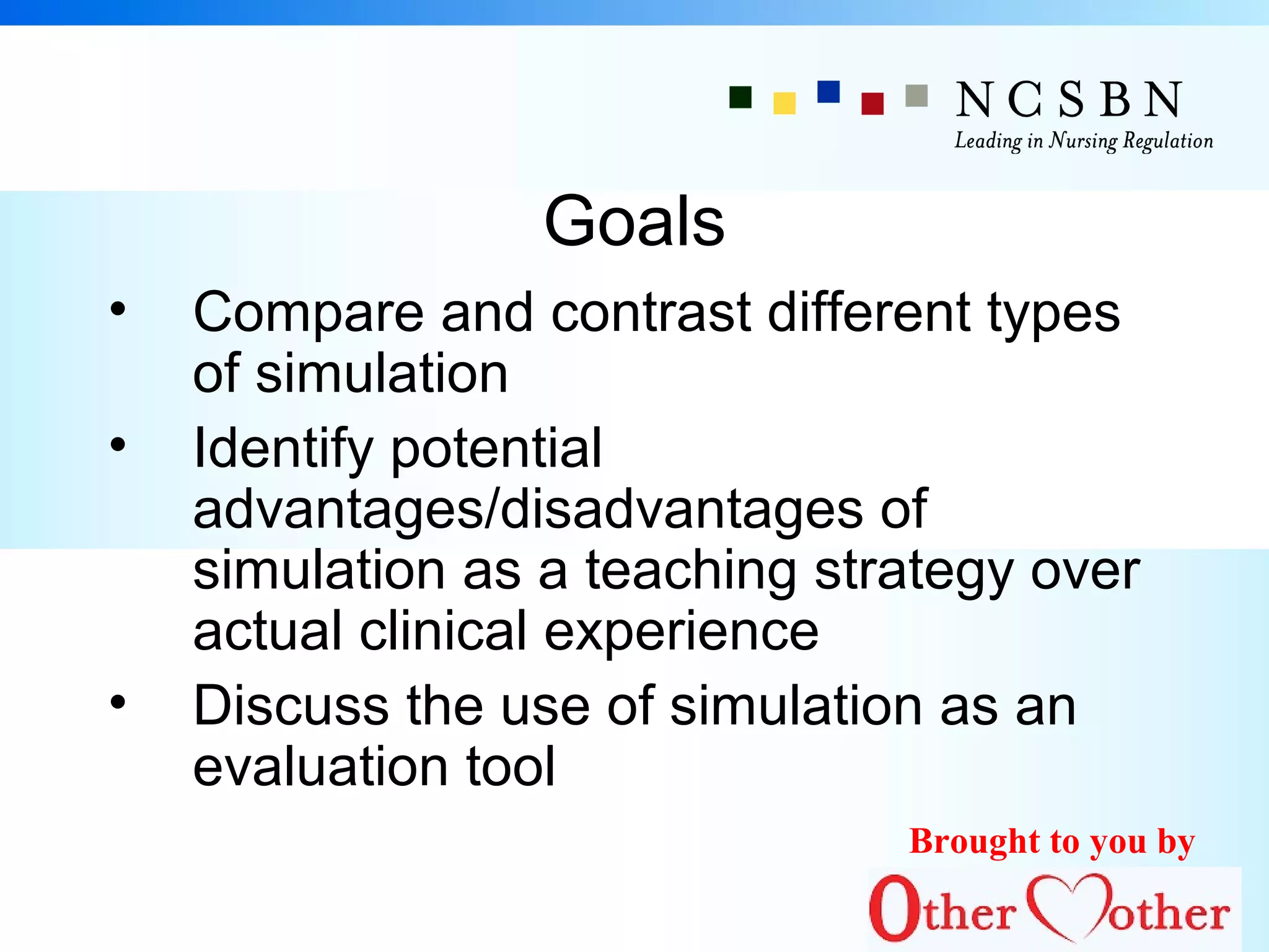 Simulation in nursing education | PPT