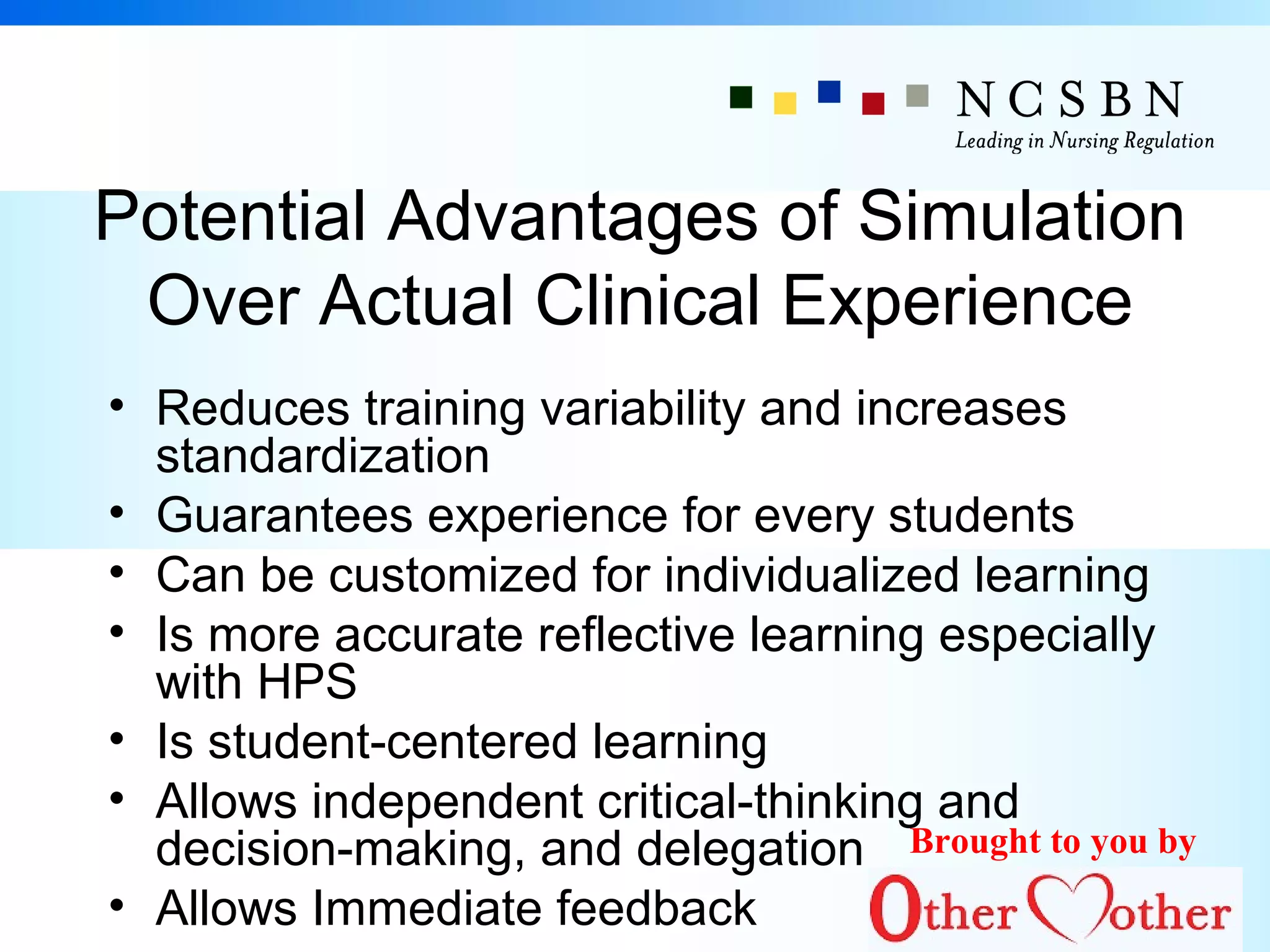 Simulation in nursing education | PPT