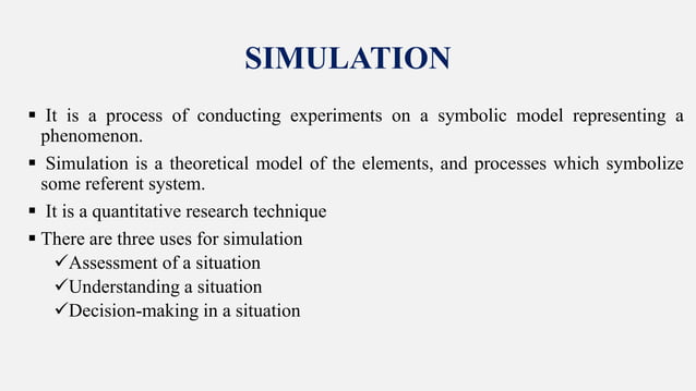 Developing project model thorough simulation | PPTX | Simulation Video Games | Video Game Genres