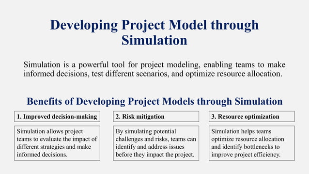 Developing project model thorough simulation | PPTX | Simulation Video Games | Video Game Genres
