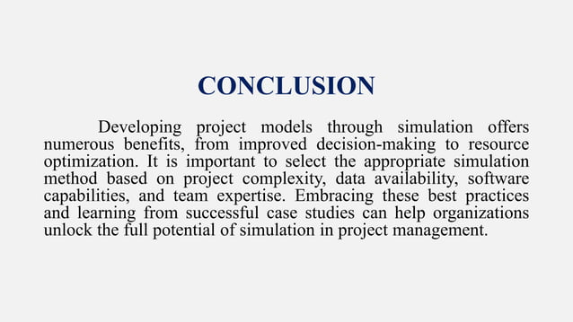 Developing project model thorough simulation | PPTX | Simulation Video Games | Video Game Genres
