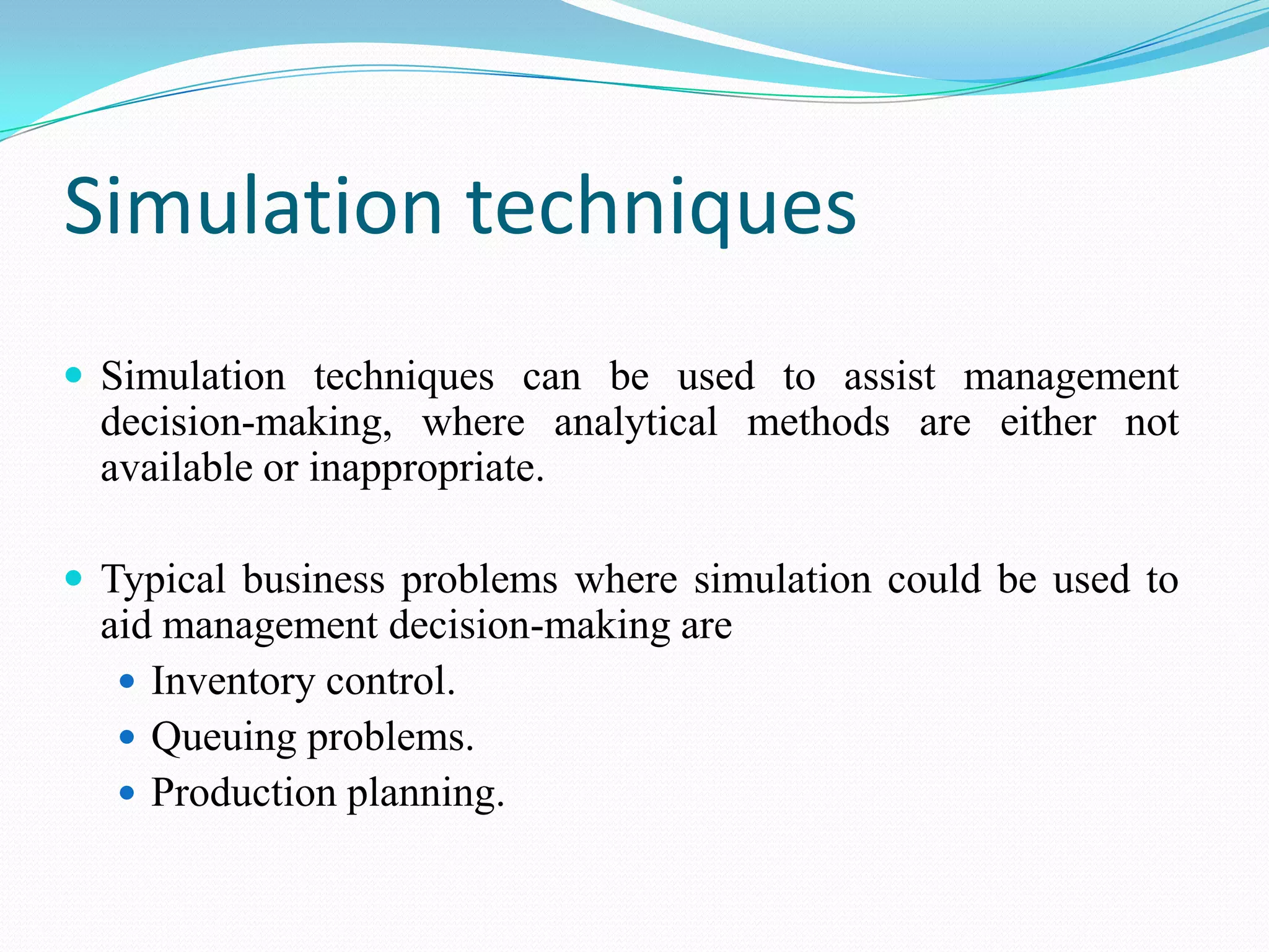 Simulation & Modelling | PPTX