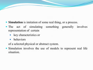 Simulation & Modelling | PPTX