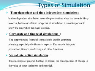 Simulation & Modelling | PPTX