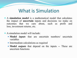 Simulation & Modelling | PPT