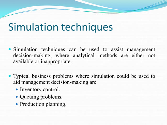 Simulation & Modelling | PPT