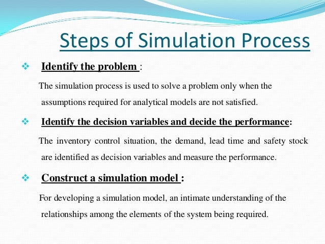 Simulation & Modelling